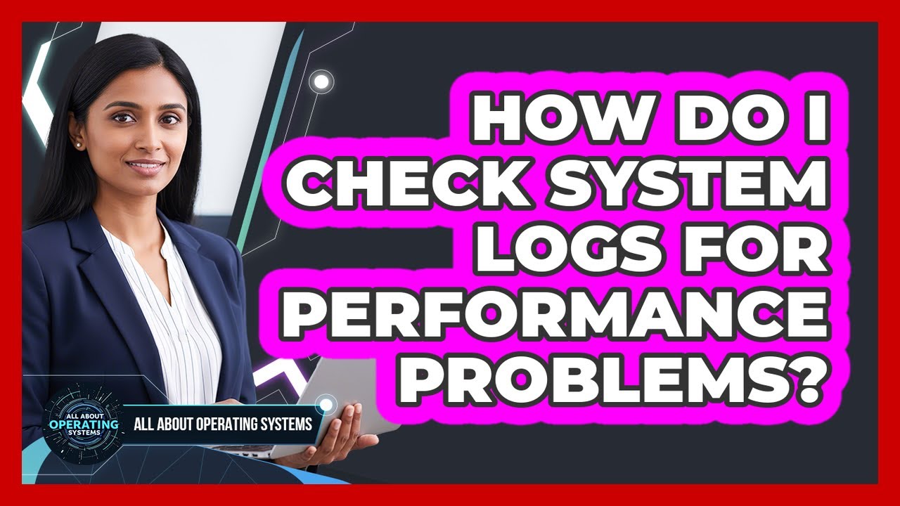 How Do I Check System Logs For Performance Problems? - YouTube