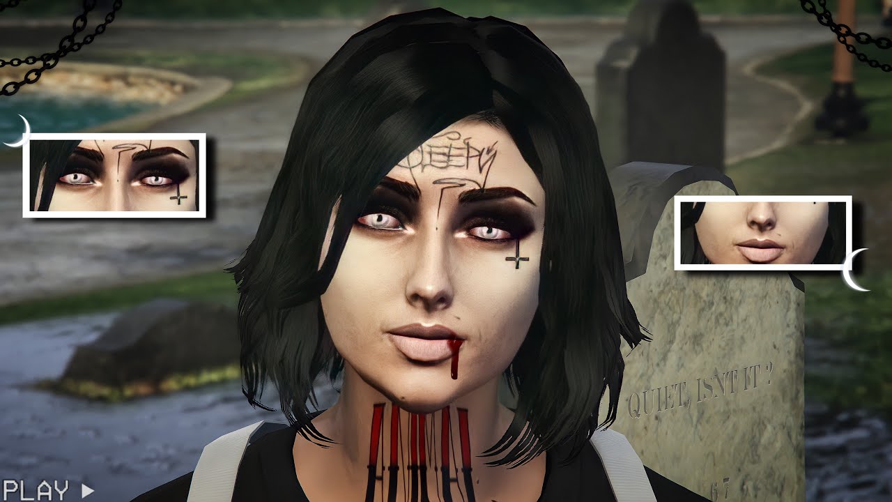 GTA 5 Online | Female Goth Halloween Character Creation 🎃 | [ Xbox One ...