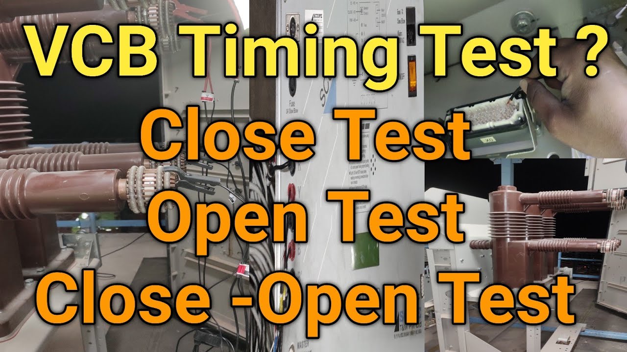 Breaker/VCB Timing Test Close,Open,Close-Open@omegaelectrical - YouTube