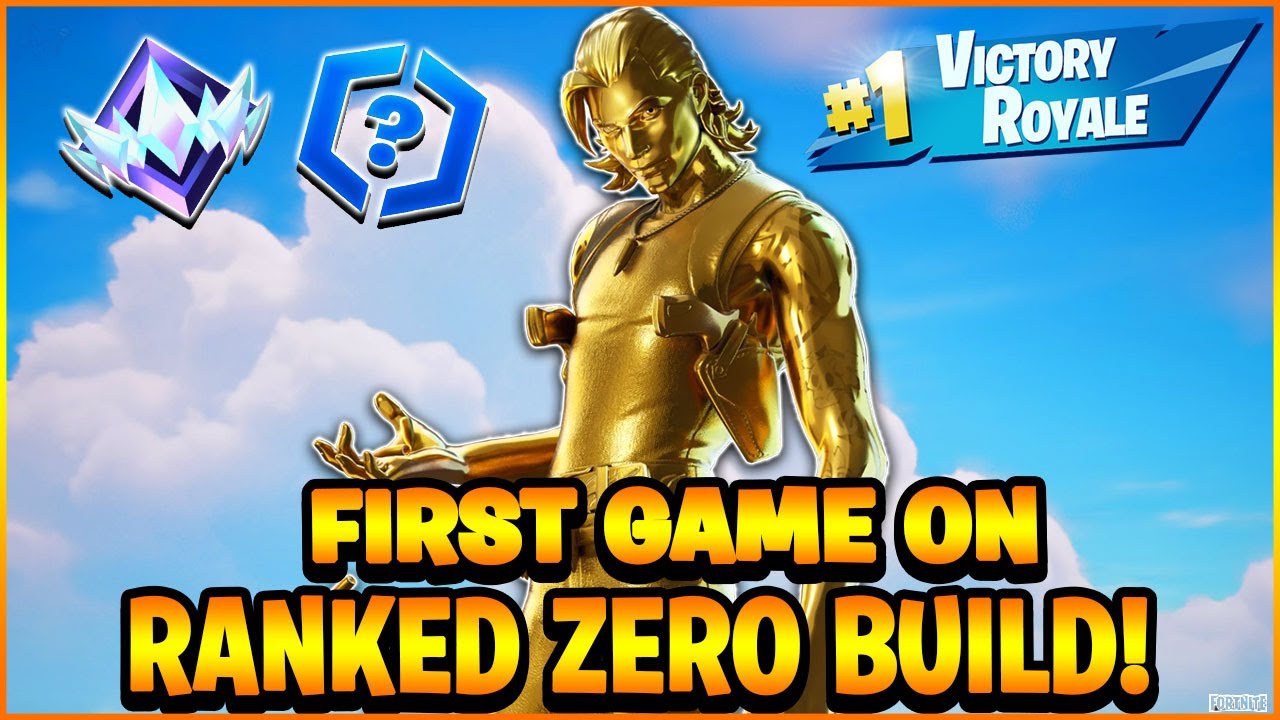 Can I Survive? My First Ranked Zero Build Game in Fortnite! - YouTube