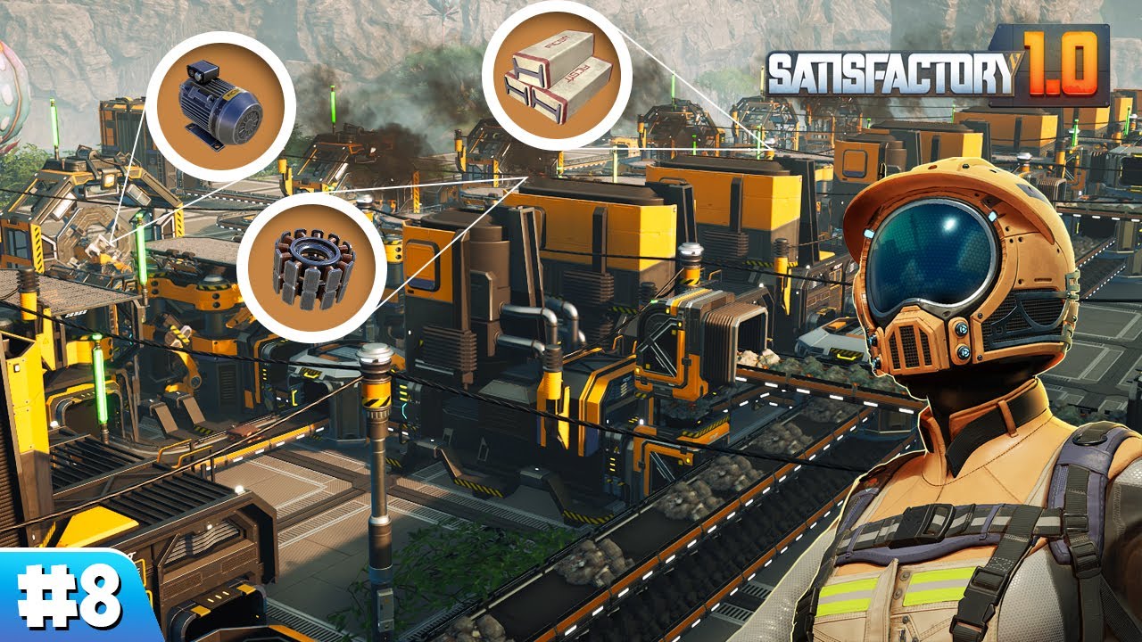 MADE ADVANCED STEEL FACTORY + FOUND SAM ORE | Satisfactory Gameplay ...