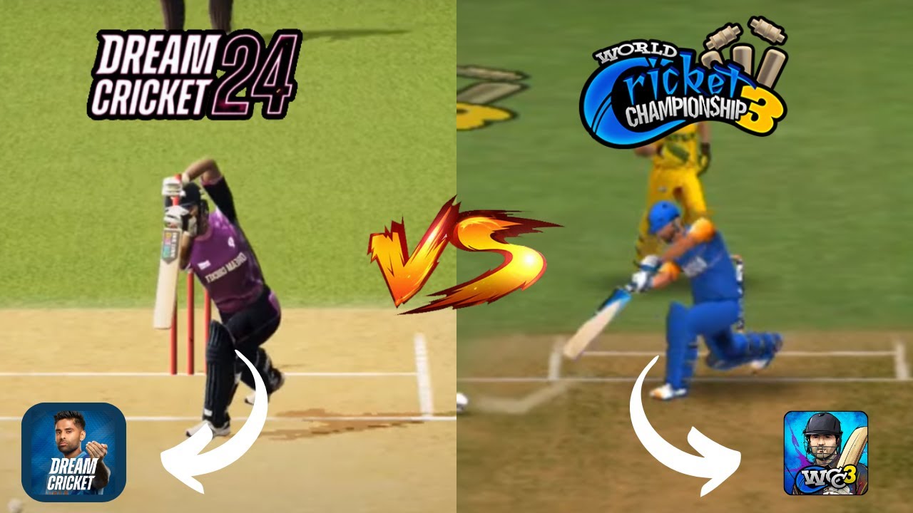 Dream Cricket 24 Vs WCC 3 Comparison |Cricket 24 Features| #cricket ...