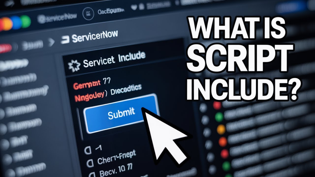 What is Script Include in ServiceNow? - YouTube