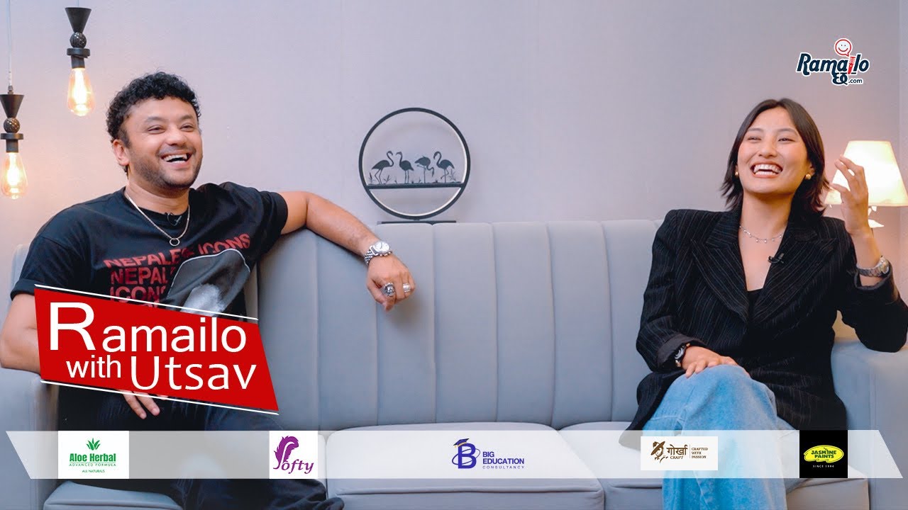 Shambhala Actors Karma & Thinley Lhamo | 'मेरो श्रीमान तीन वटा छ' ! Ramailo With Utsav | New ...