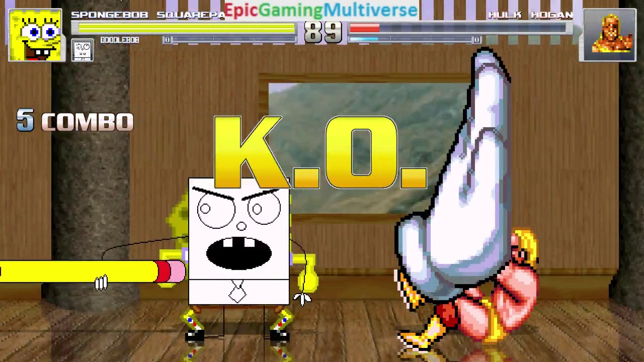 Crazy Hand And Master Hand And DoodleBob And SpongeBob VS Hulk Hogan In ...