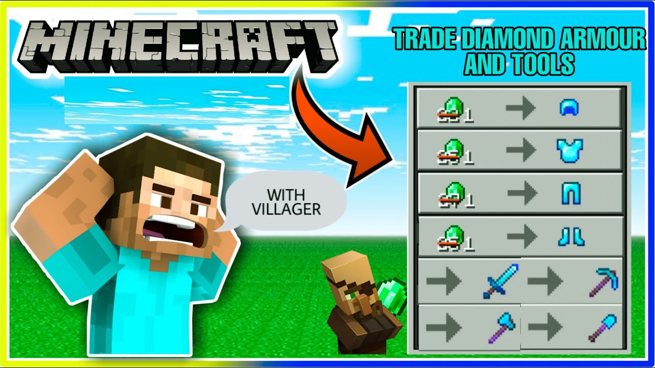 Trade ARMOUR And TOOLS || How To Trade Diamond Armour And TOOLS In ...