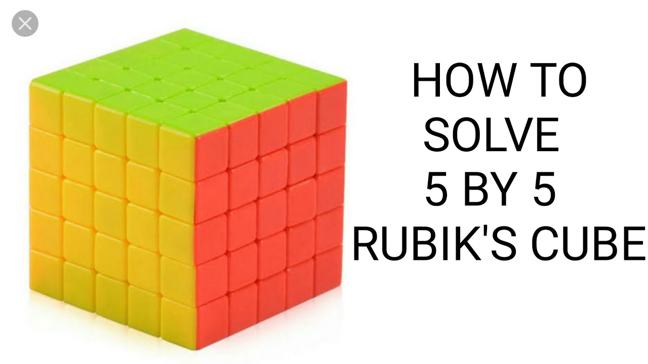 rubik's cube(5x5) English tutorial - YouTube