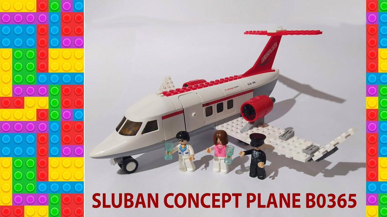 Sluban Concept Airplane B0365 - YouTube