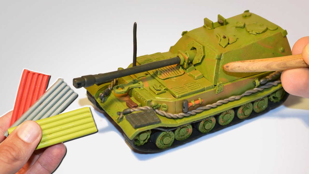 Making a realistic Elephant - German tank destroyer. / Polymer Clay ...