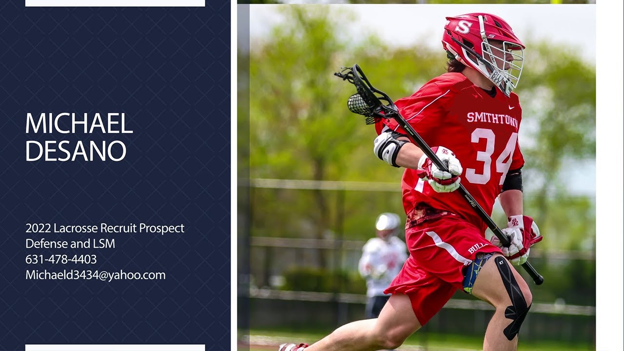 Michael DeSano 2021 Varsity Lacrosse Highlights - YouTube