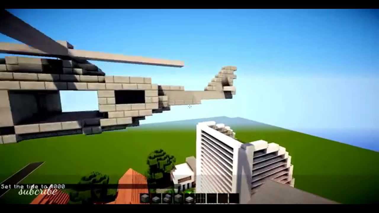 minecraft vehicle tutorial huey helicopter 2 - YouTube