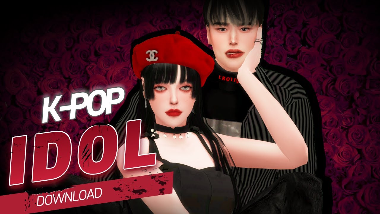 Sims 4 CAS | K POP IDOL | Sim Download + FULL CC Links - YouTube