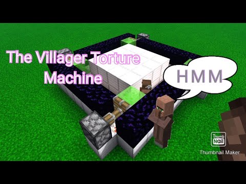 How to build a villager TORTURE machine in Minecraft | Minecraft ...