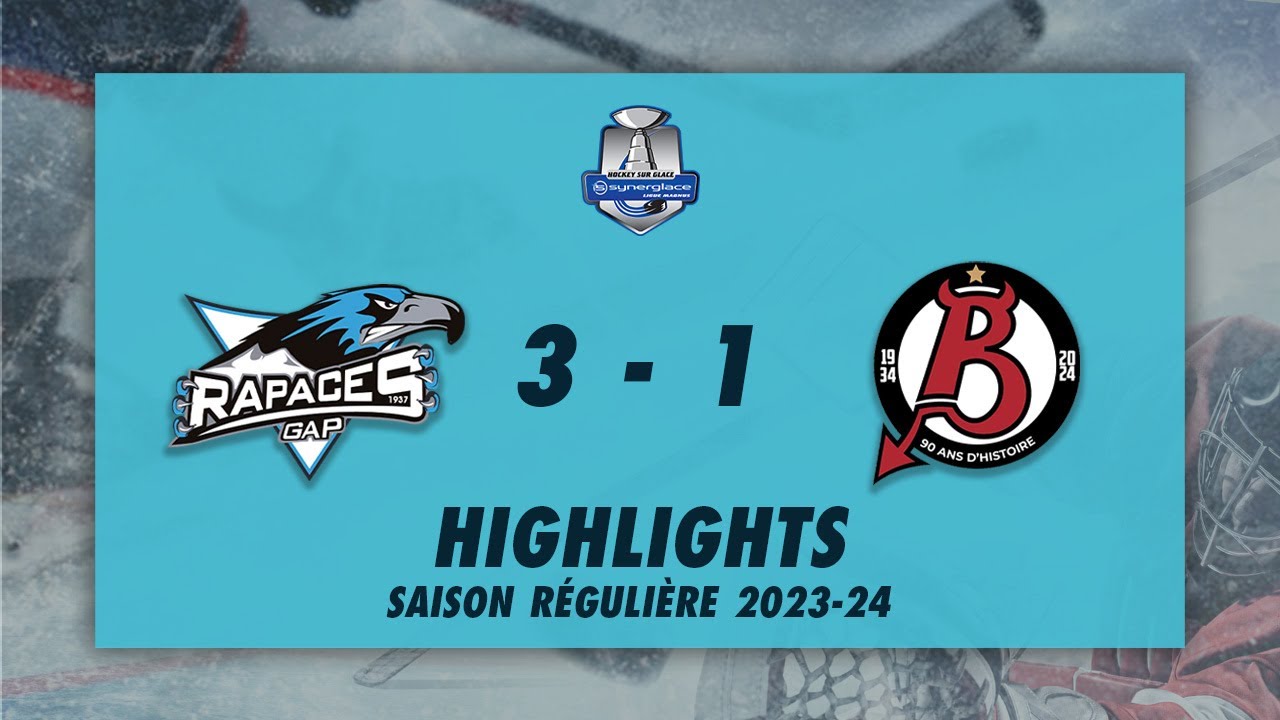 Rapaces de Gap 3-1 Diables Rouges de Briançon - Highlights - Synerglace ...