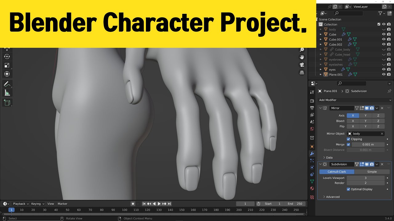 Make nail | #41 Blender 3d character modeling - YouTube
