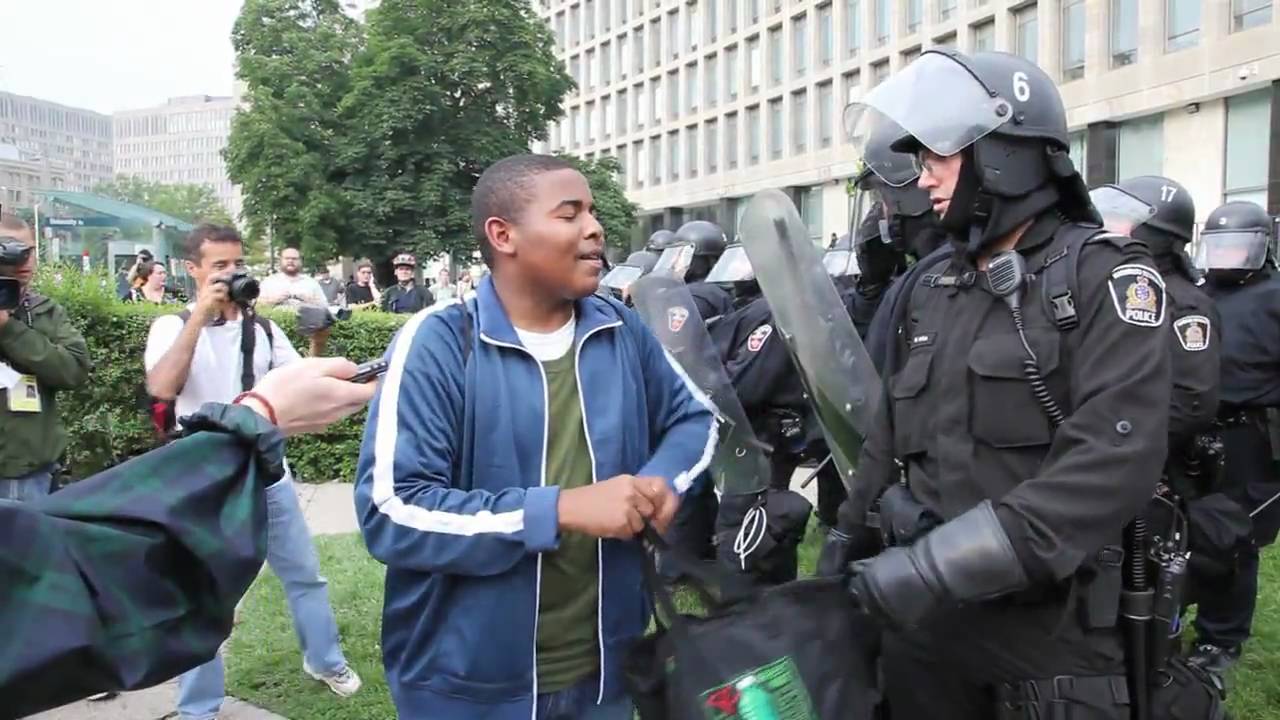 G20 Toronto Riots - Ryan Endoh thanks officers for job well done - YouTube