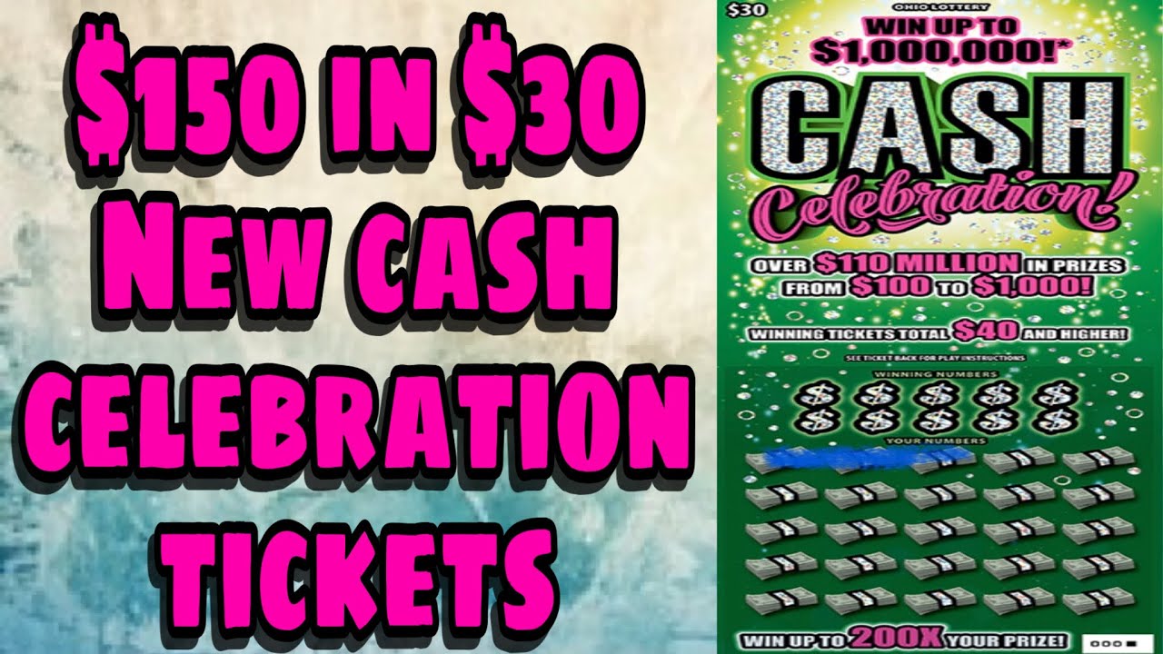 $150 in $30 CASH CELEBRATION Ticket - NEW Ohio Lottery Ticket - YouTube