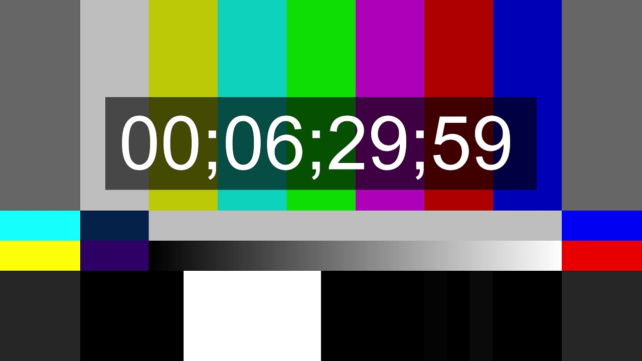 UHD 4K 3840x2160 SMPTE Bars with Timecode and Speech Audio ID - YouTube