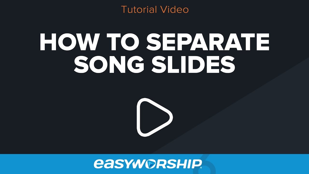 How To Separate Song Slides YouTube How To Separate Song Slides YouTube