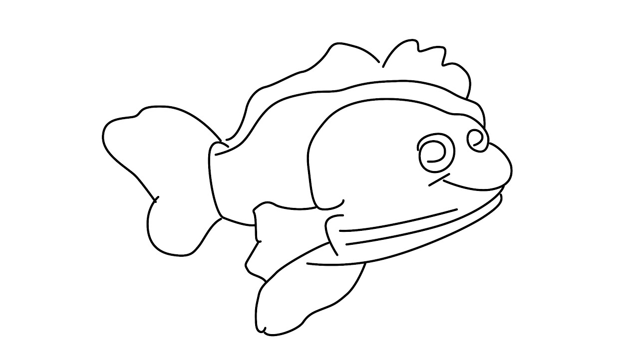 How to draw Cod fish step by step for beginners - YouTube