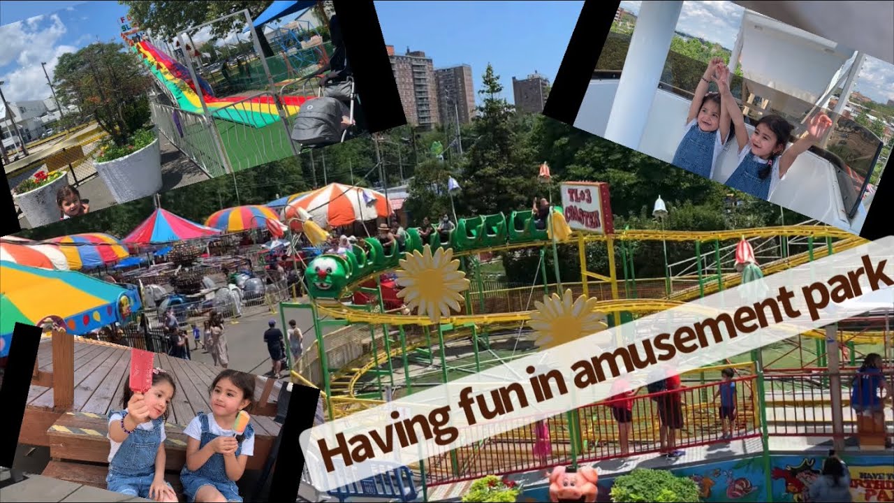 Adventurers park. Fun day in Amusement park - YouTube
