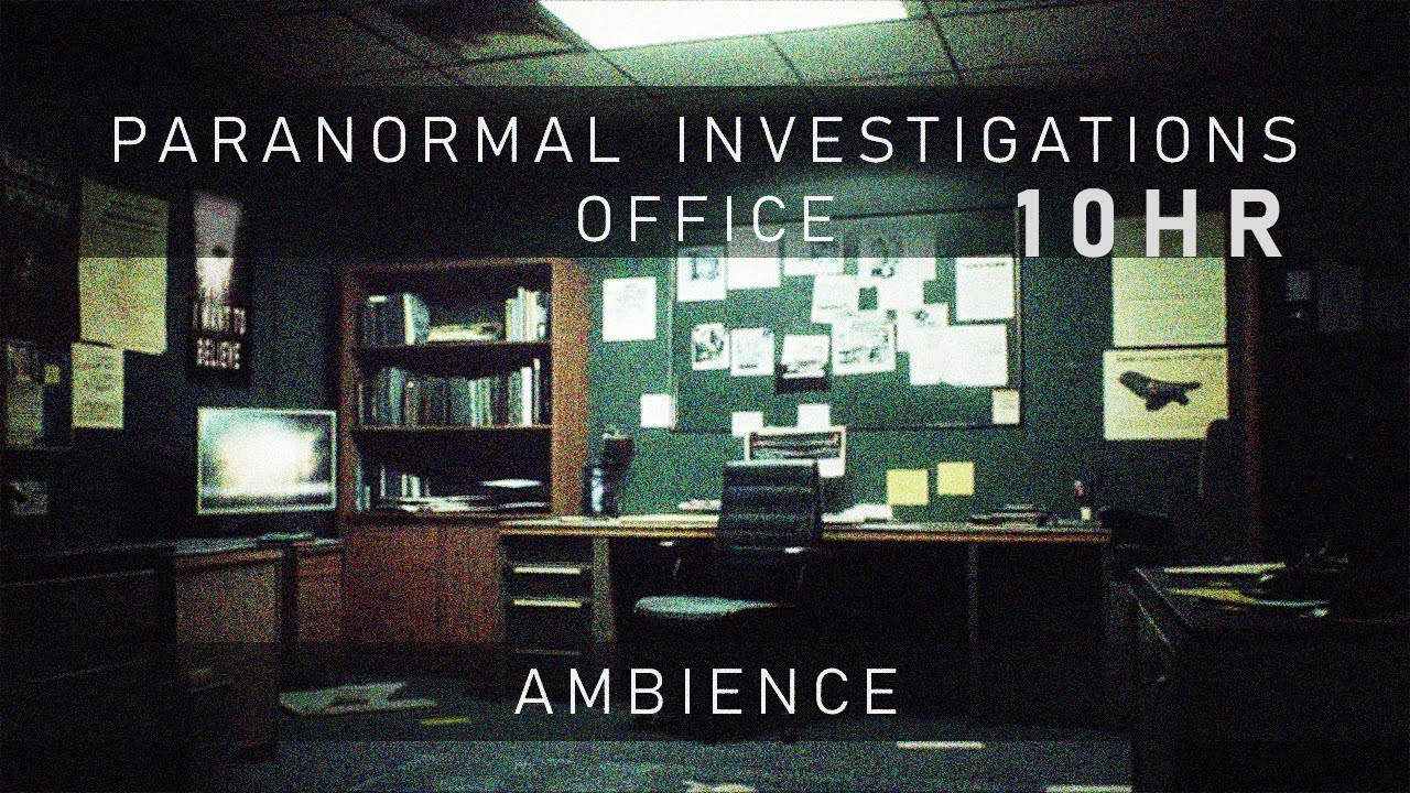 Paranormal Investigations Office Ambience | 10HR |90s FBI X-Files ...