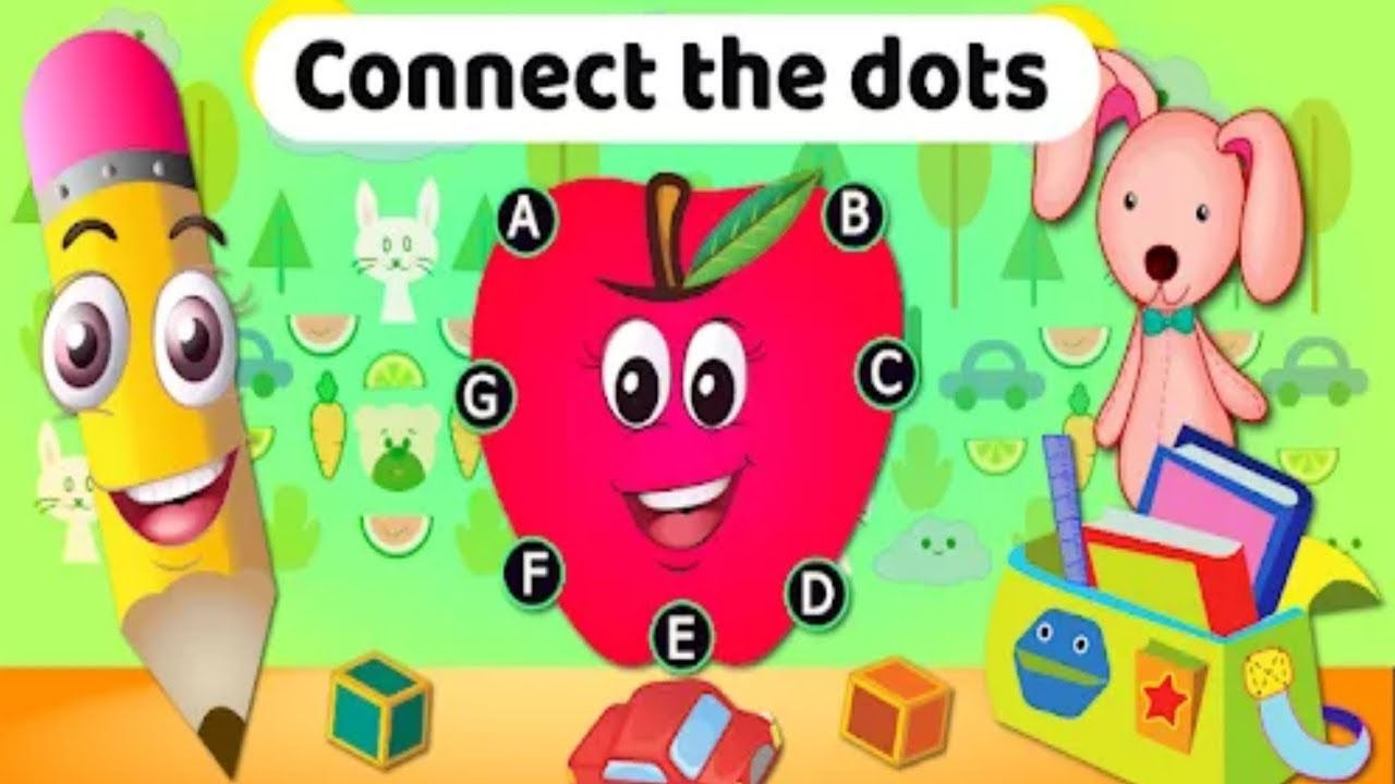 Dot to dot Game - FUN KIDS LEARNING - YouTube
