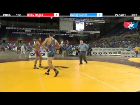 Fargo 2012 152 Round 3: Ricky Regas (Texas) vs. Bobby Reece (Washington ...