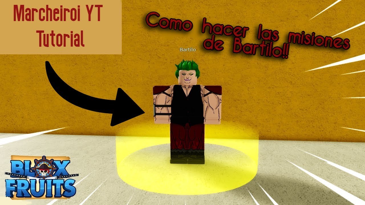Como hacer las misione de Bartilo en(Blox Fruits)Tutorial - YouTube
