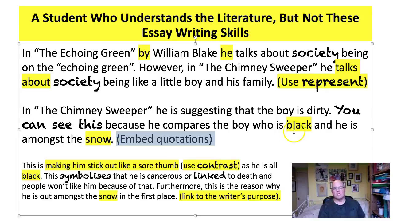 How To Write a Literature Essay: Poetry (Mr Salles) - YouTube