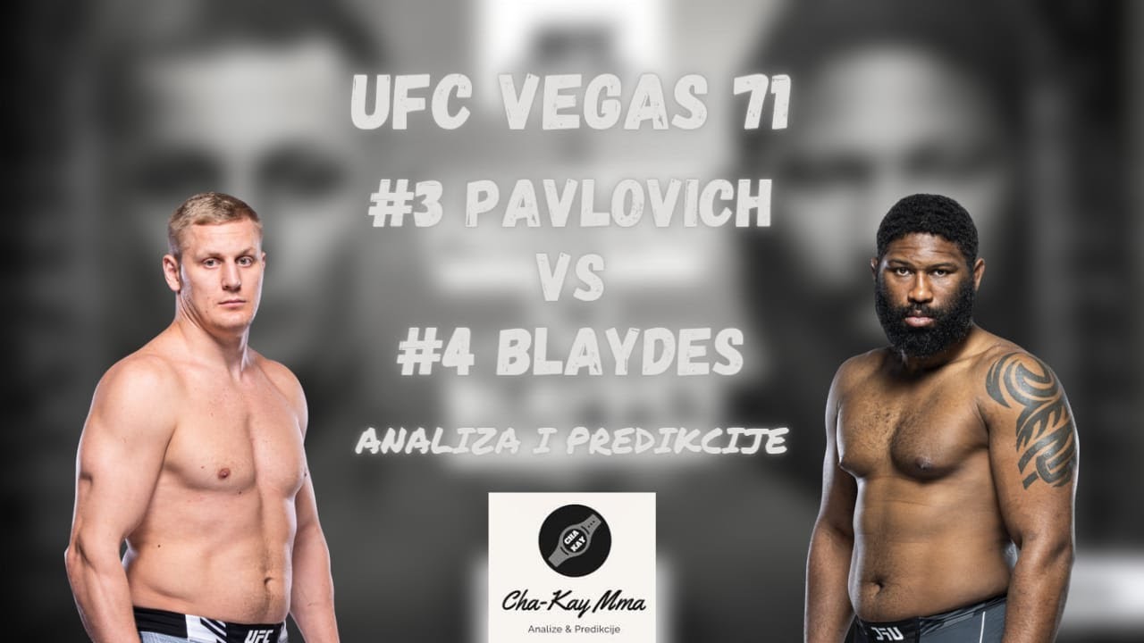 UFC Vegas 71: Pavlovich vs Blaydes | Analiza i predikcije | Cha-Kay MMA ...