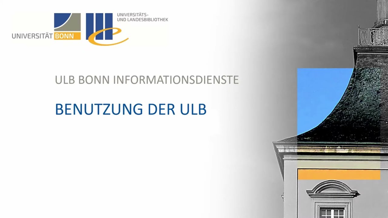 Benutzung der ULB - YouTube