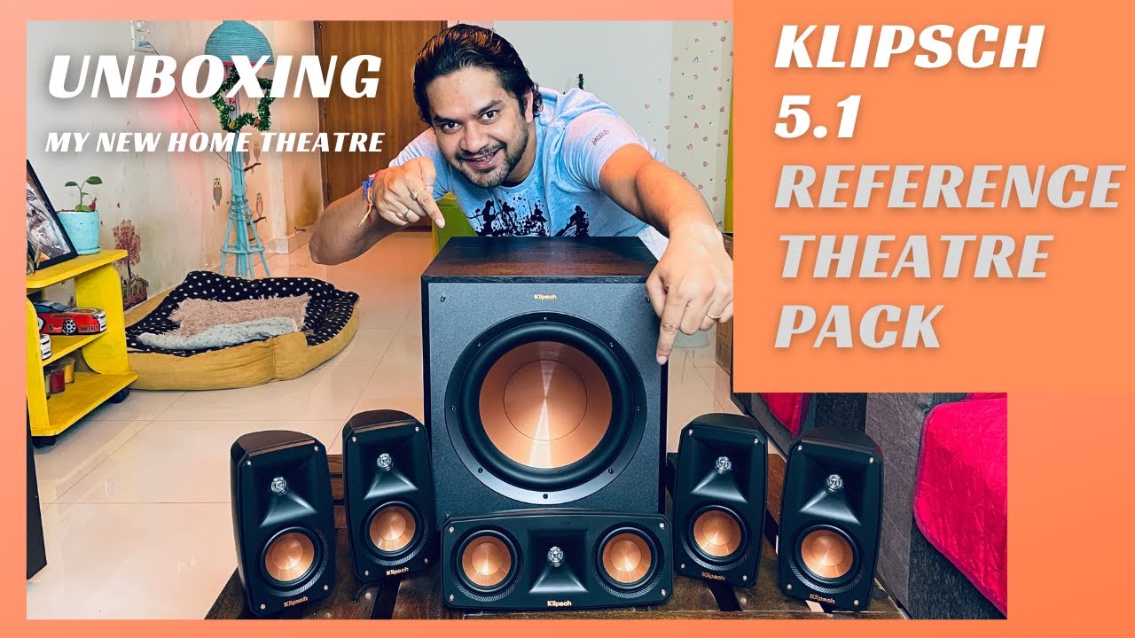 KLIPSCH 5.1 Reference Theatre Pack Unboxing || Klipsch R-100SW ...
