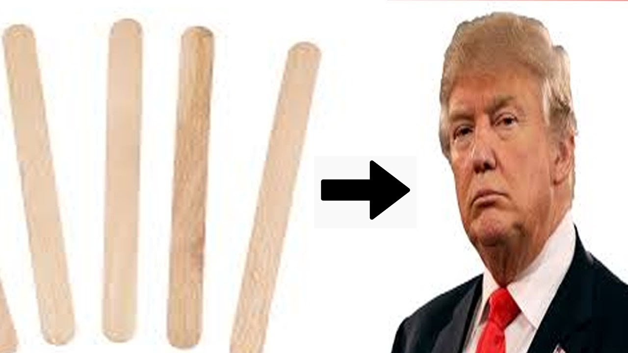 Popsicle Trump | i made Donald Trump With Popsicle Sticks | Ar Siddique ...