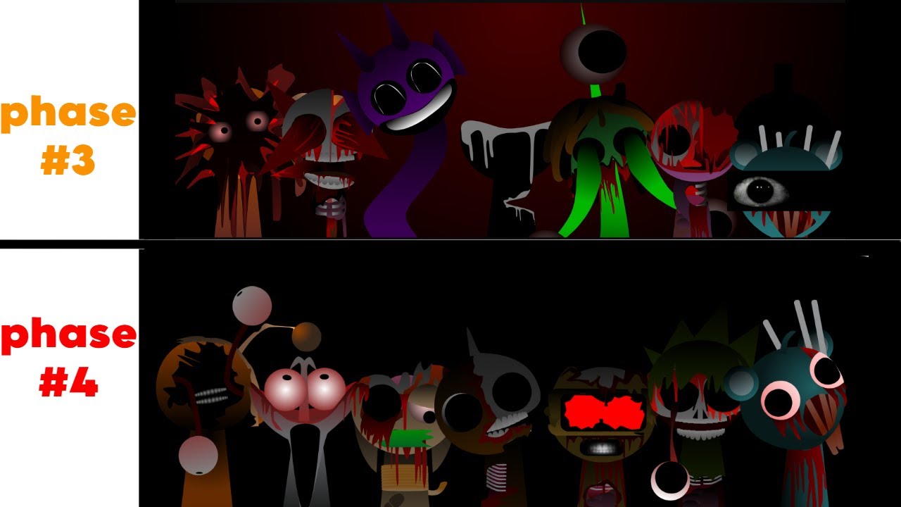 PHASE 3 VS PHASE 4 IN INCREDIBOX SPRUNKI | SO SCARY - YouTube