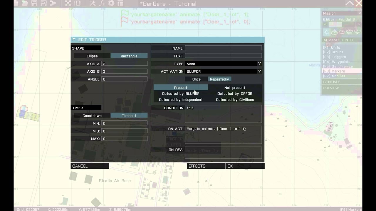 ArmA 3 Editor - Automatic Bargate Tutorial - YouTube