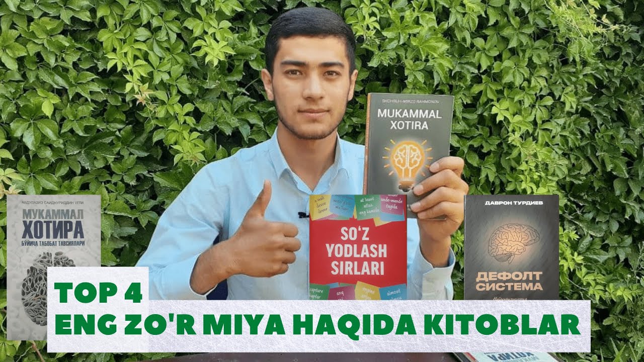 Dunyodagi eng zo'r kitoblar - YouTube