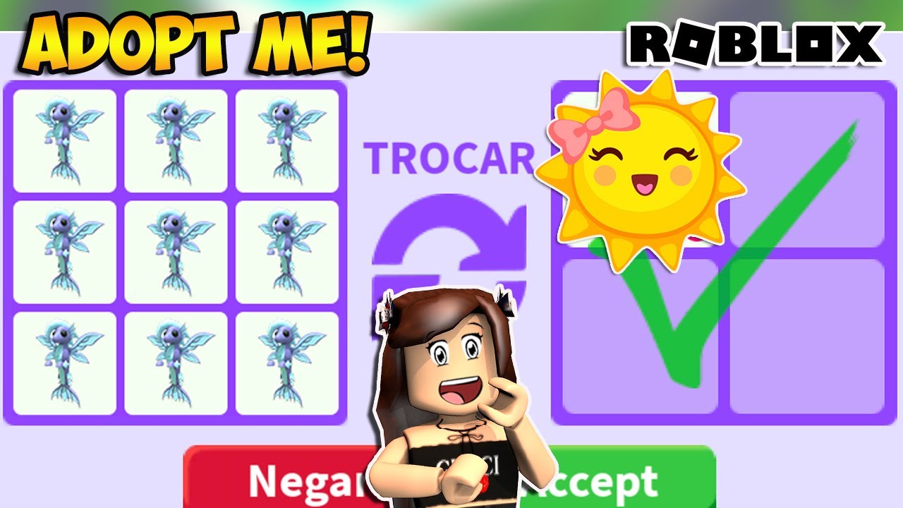 TROCANDO SÓ MERHORSE! ÓTIMAS TROCAS COM O PET SEREIA! Adopt Me! ROBLOX ...