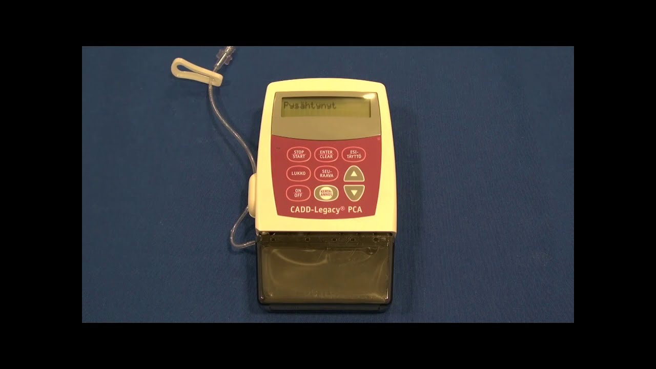 Infuusion aloittaminen - CADD-Legacy PCA kannettava infuusiopumppu ...