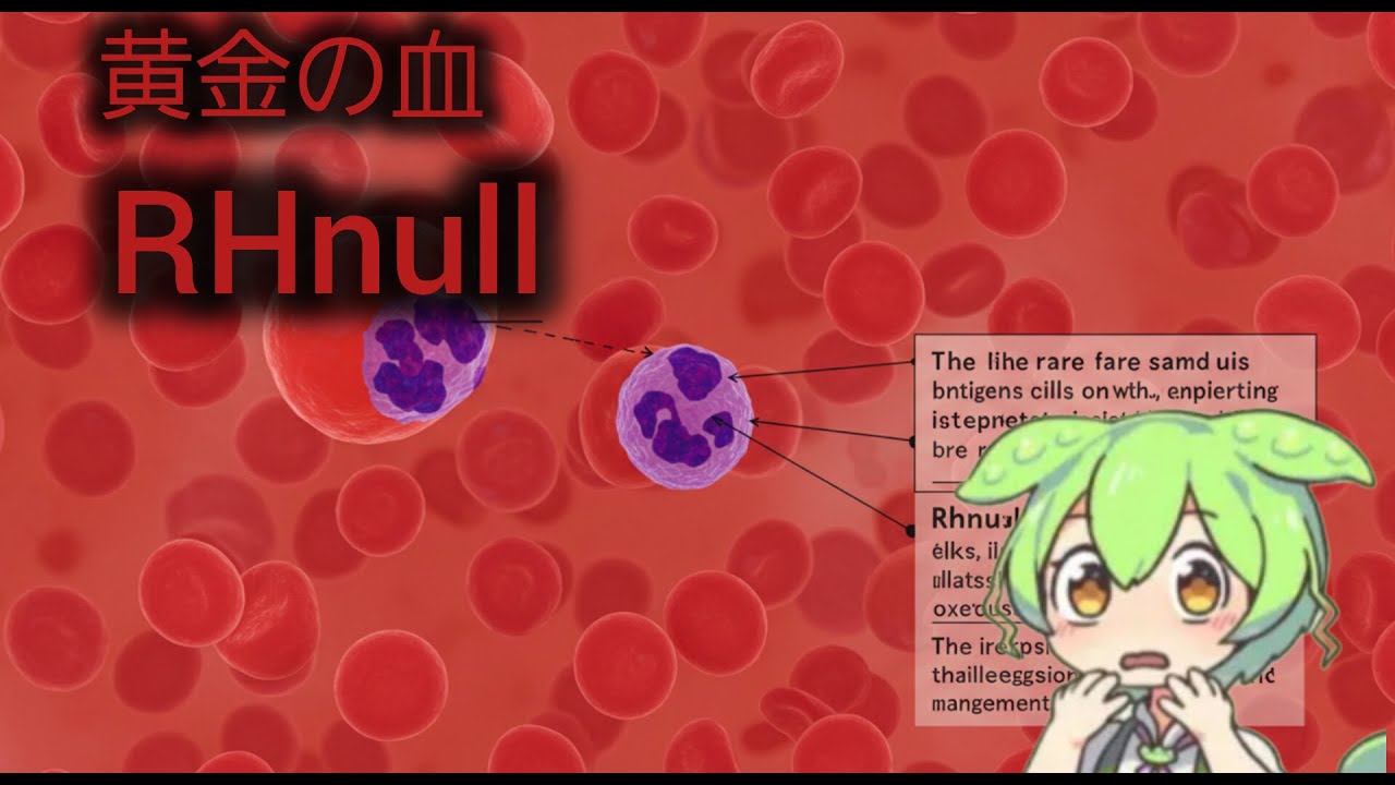 黄金の血 Rhnull 誰でも輸血出来る血液型 - YouTube