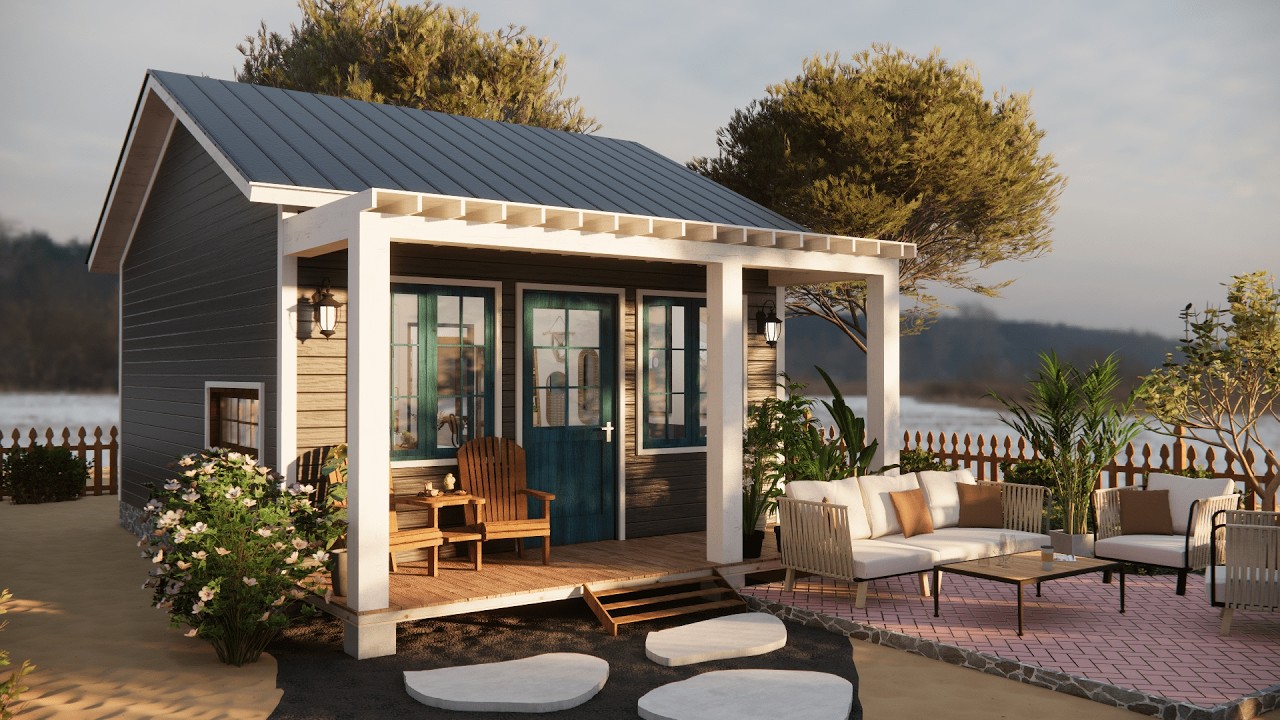 Tour This Adorable 320 Sq Ft Tiny House with a Cozy 16'x20' Layout ...