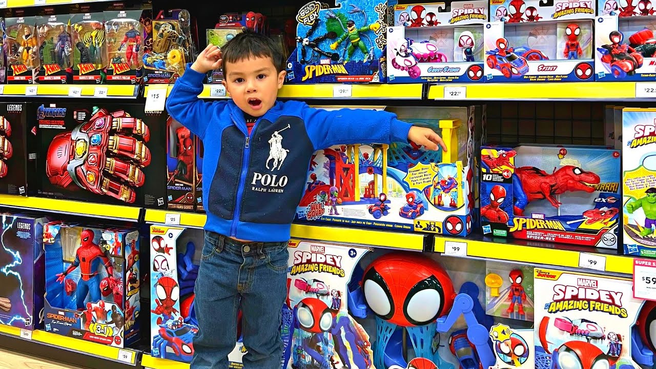 Kids Pretend Play Shopping At Toy Store | Fun Children Video Show - YouTube