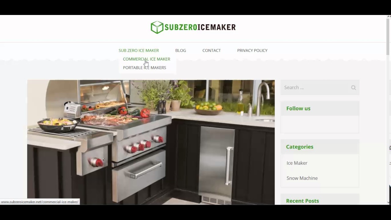 Sub Zero Ice Maker - YouTube