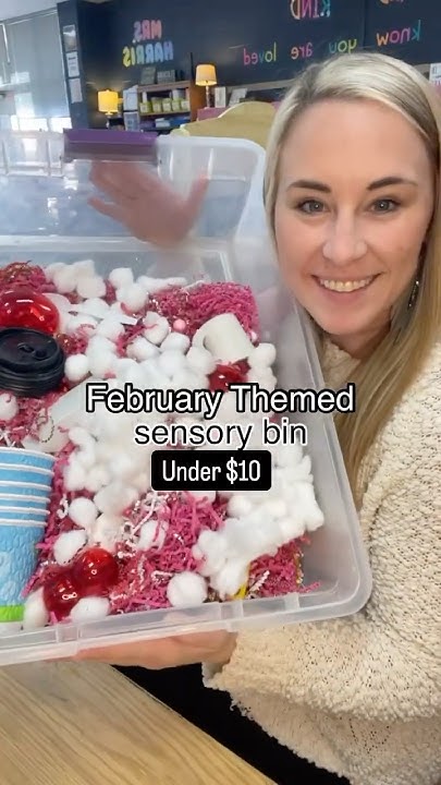 February sensory bin for kindergarten -#sensoryplay #kindergartenlife # ...
