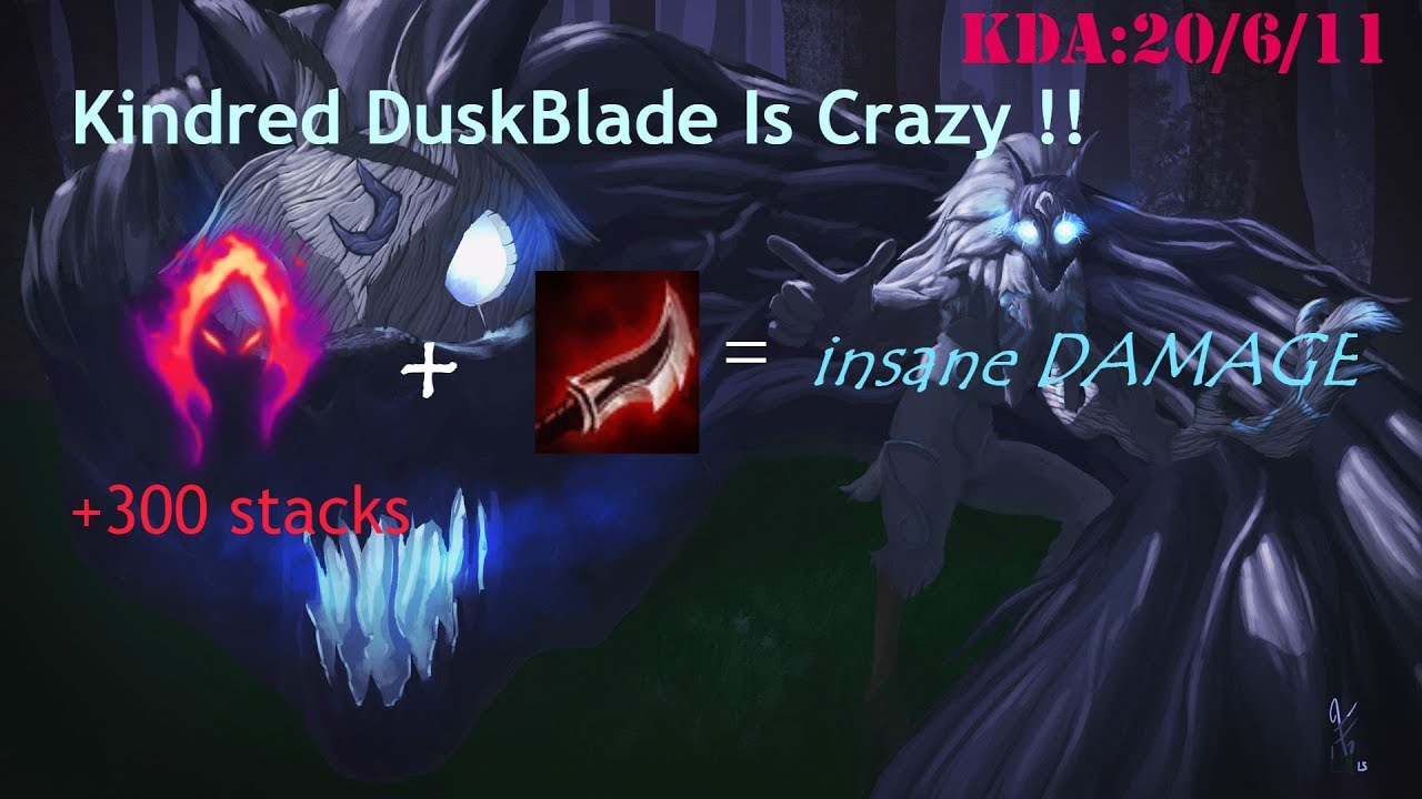 DuskBlade Kindred is Broken!/+300 Stacks Dark Harvest!/PentaKill ...