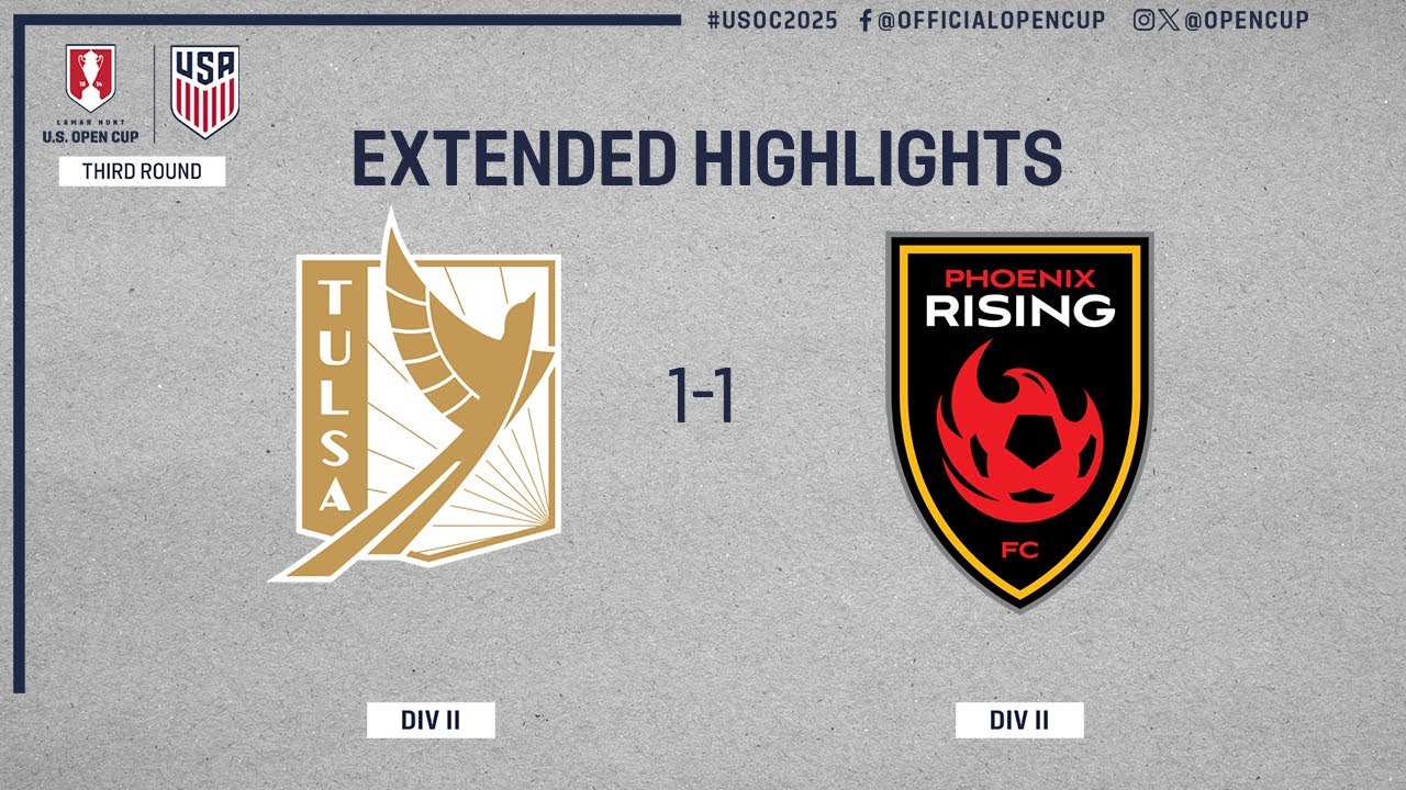 FC Tulsa vs. Phoenix Rising EXTENDED HIGHLIGHTS | U.S. Open Cup Round 3 ...