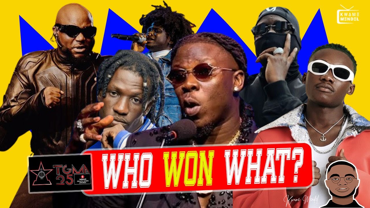 WHO WON WHAT!!! Full list of winners at the 25th Telecel Ghana Music ...