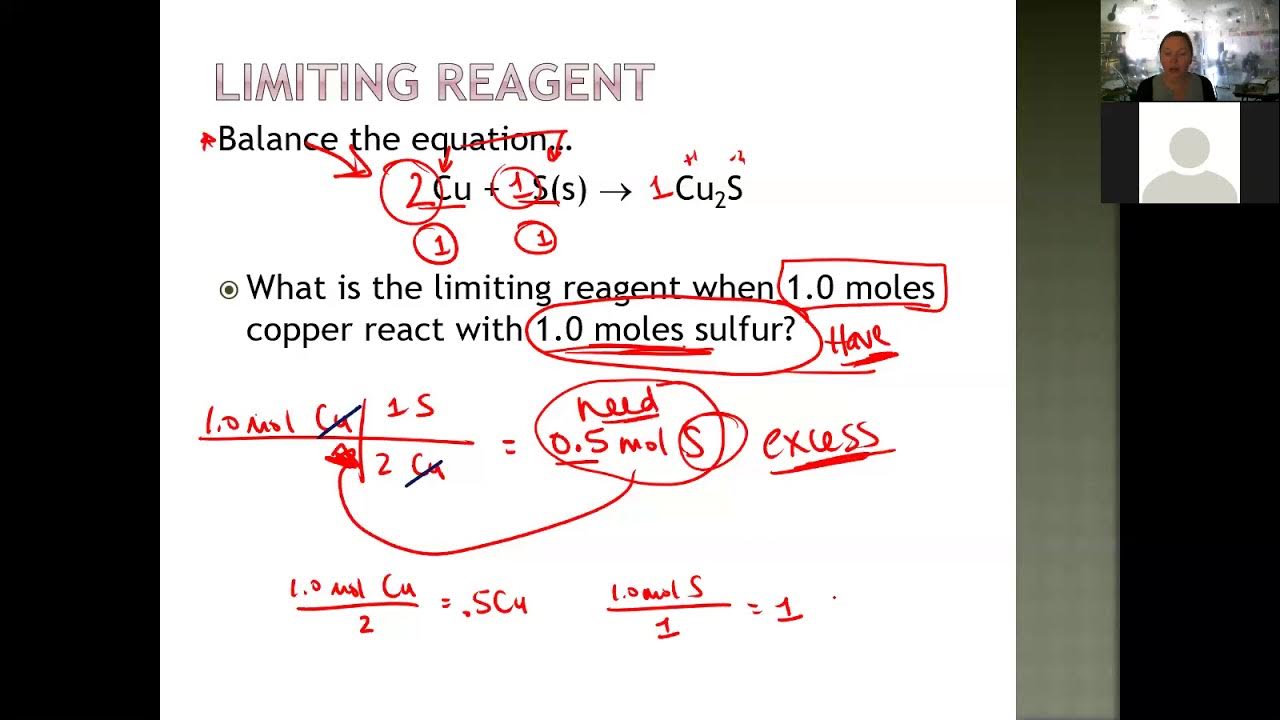 Honors Chem Stoichiometry II Limiting Reagents - YouTube
