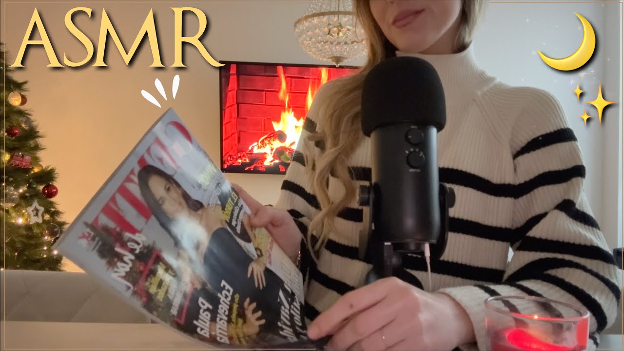 ASMR español Ojeando una revista 🌙 Sueño profundo 💤 Relajate conmigo - YouTube