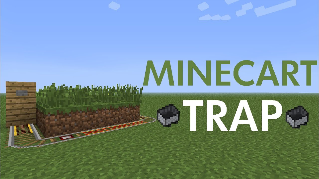 How To Make Minecraft Traps - Minecart Trap (Minecraft 1.16) - YouTube